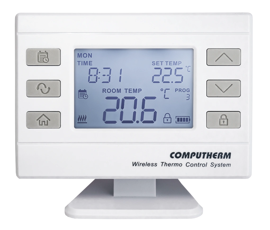 Безжичен стаен термостат Computherm Q72RF: програмируем - Elkom Express Ltd.